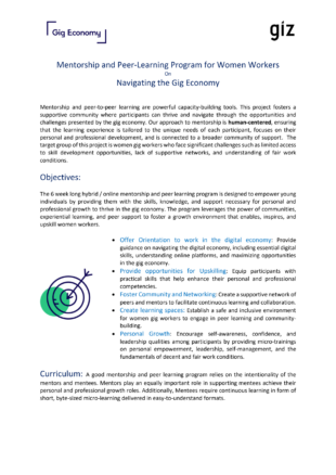 Fair platform work—Gig Economy | BMZ Digital.Global